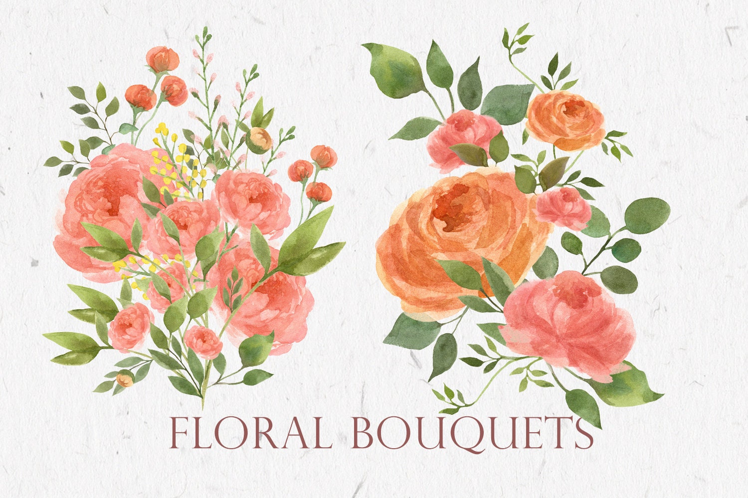 Watercolor Rose and Peony Clipart Floral Clipart Collection ...