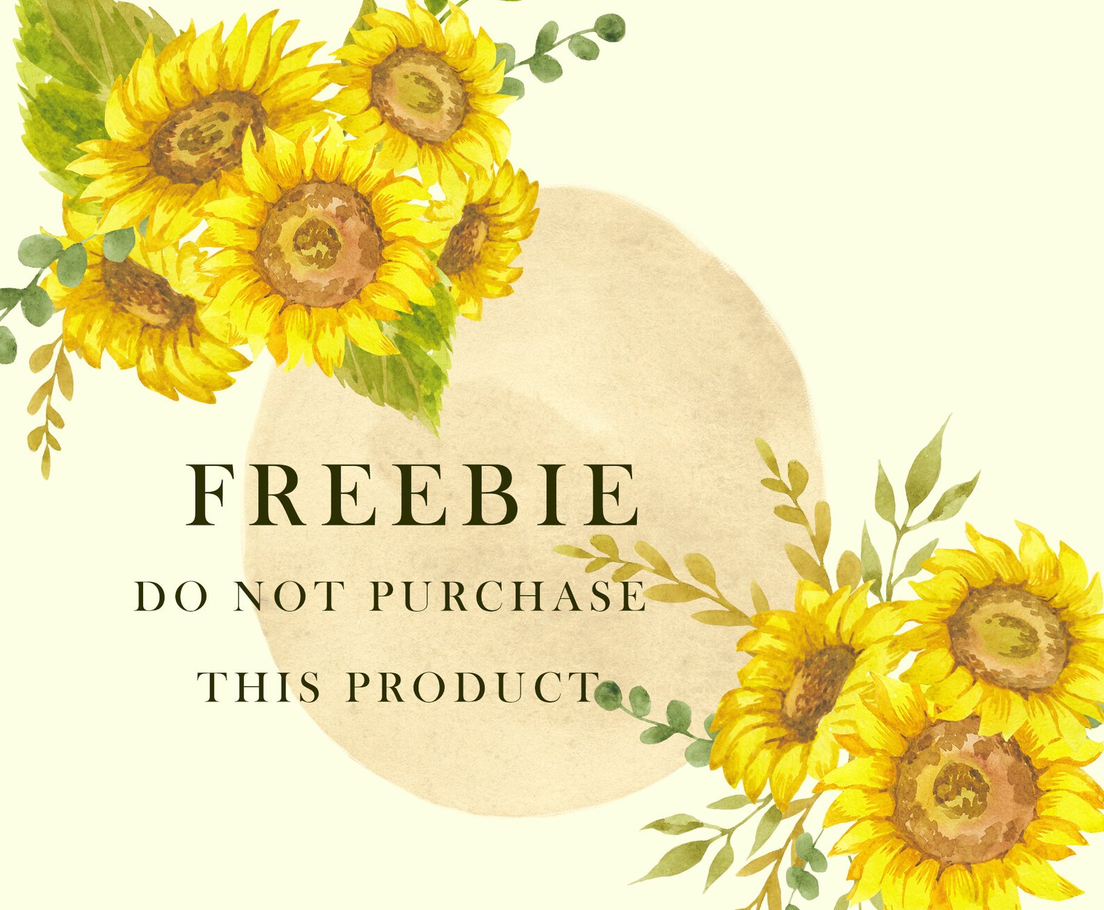 FREEBIE Sunflower Watercolor Clipart | Sunflower Bouqet Clipart PNG ...