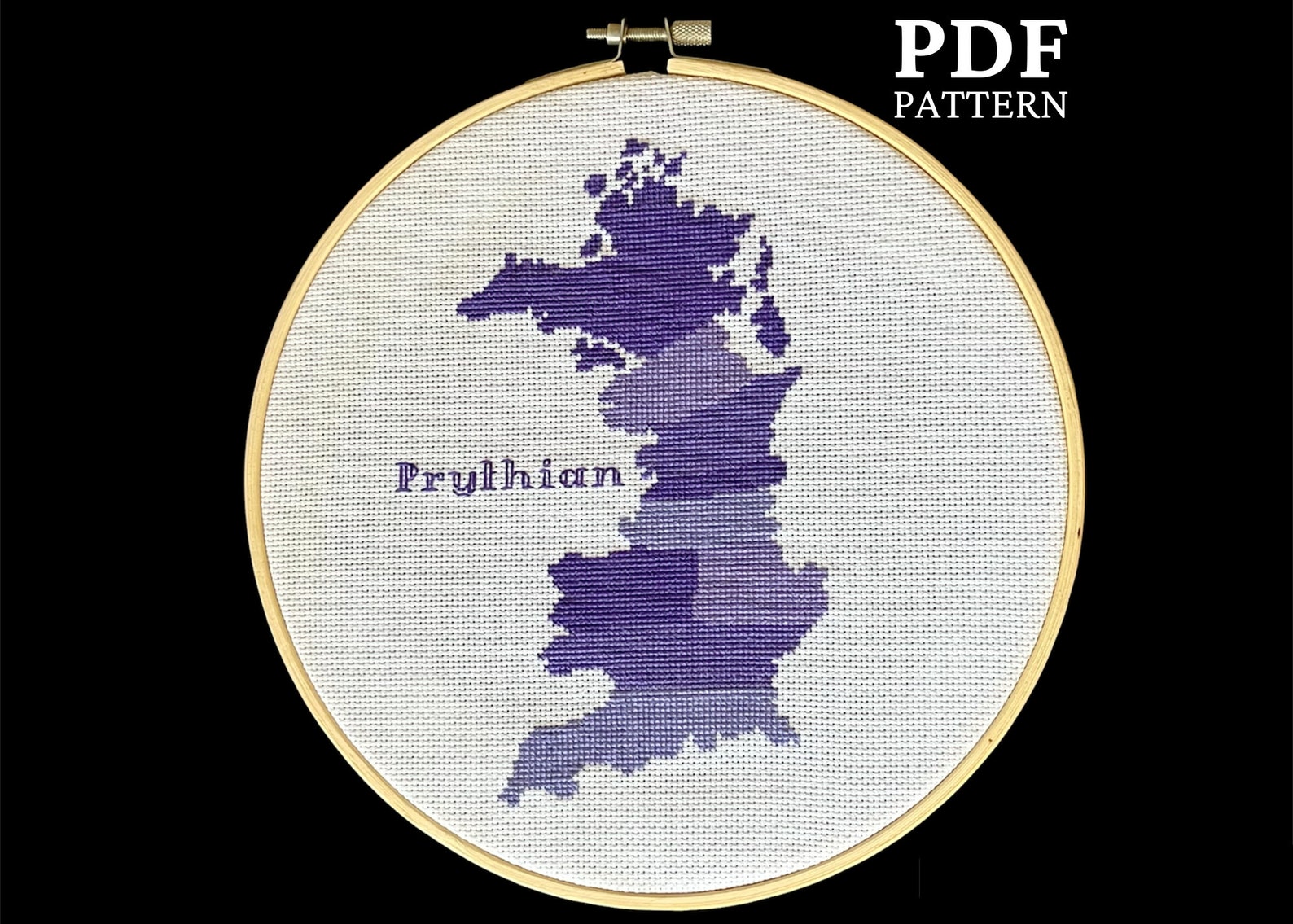 PDF ONLY - Prythian Map Cross Stitch Pattern Digital Download - ACOTAR ...