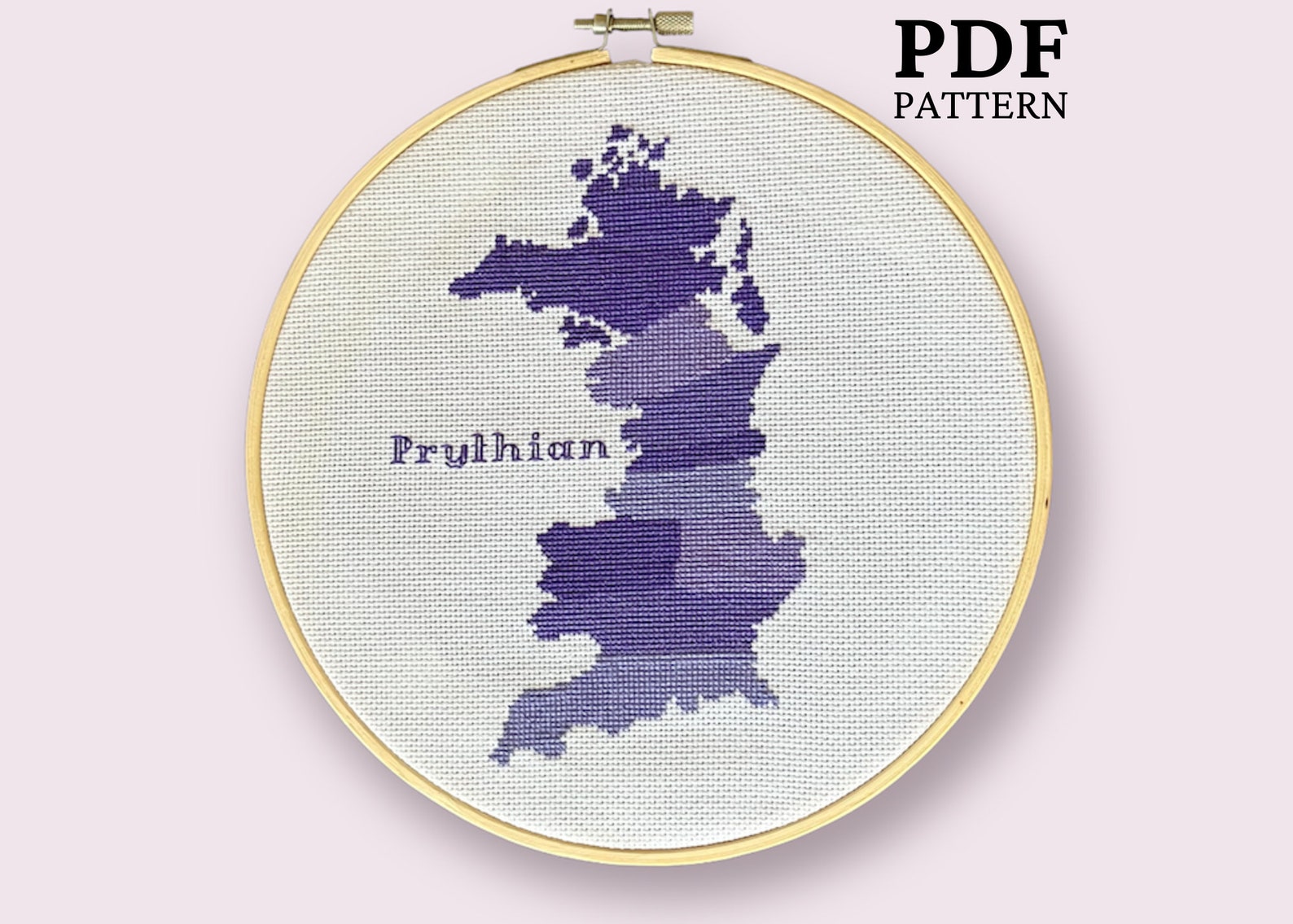 PDF ONLY - Prythian Map Cross Stitch Pattern Digital Download - ACOTAR ...