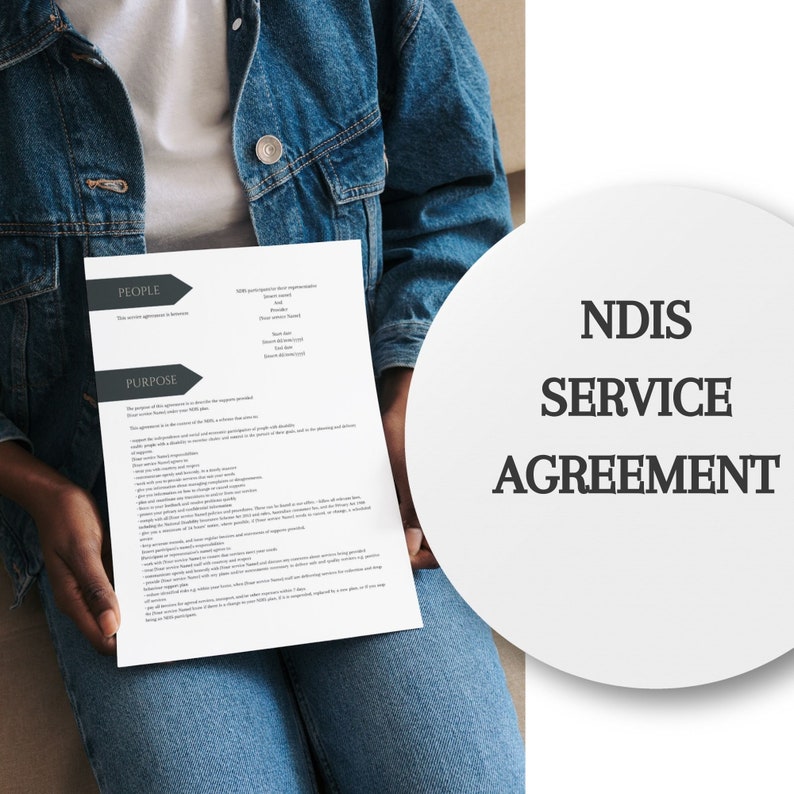 Service Agreement Schedule of Supports Bold Contract NDIS Support Work ...