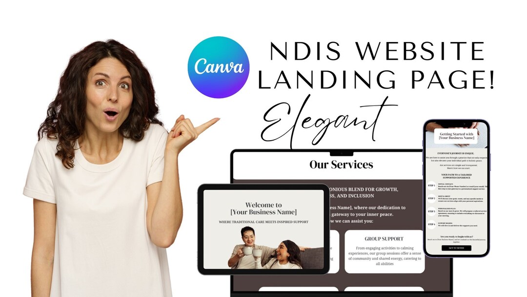 NDIS Service Website Landing Business Page Disability Service| Support ...
