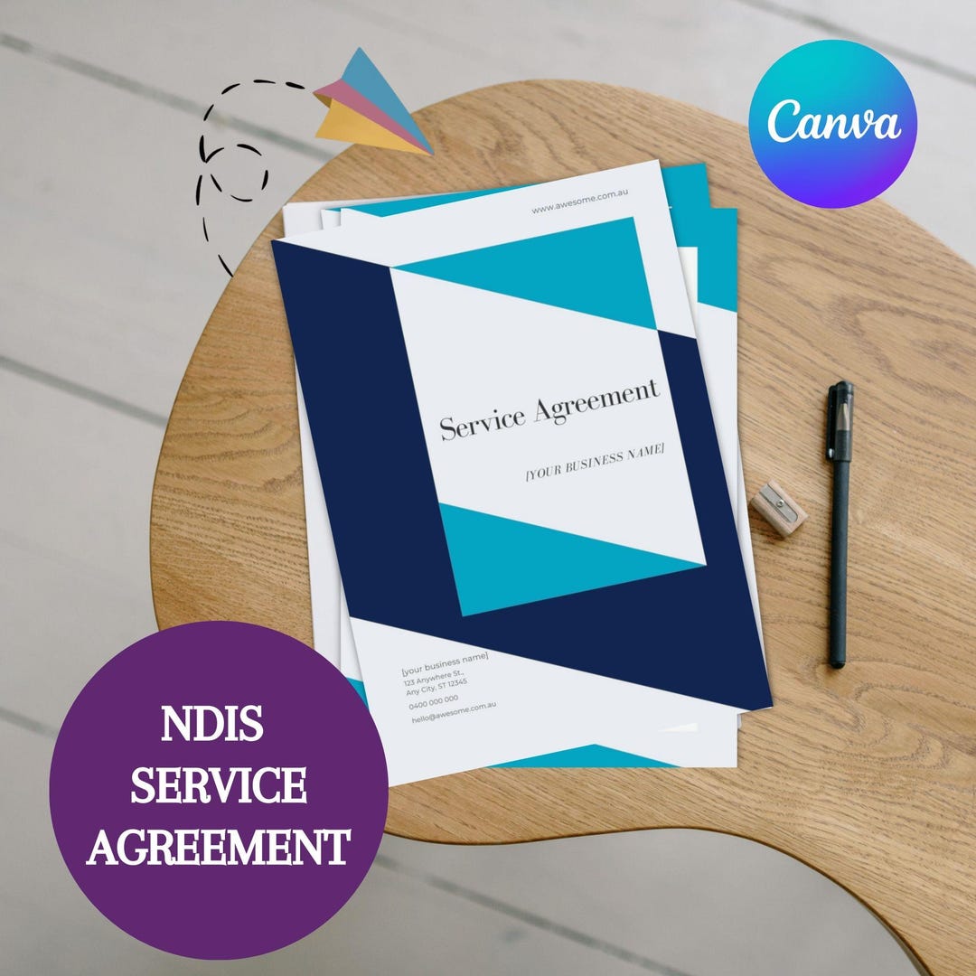 Service Agreement NDIS Business Support Worker Agency Schedule of ...