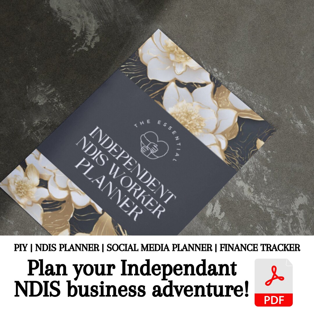 NDIS Independent Worker Business Planner 50 Pages | Social Media ...