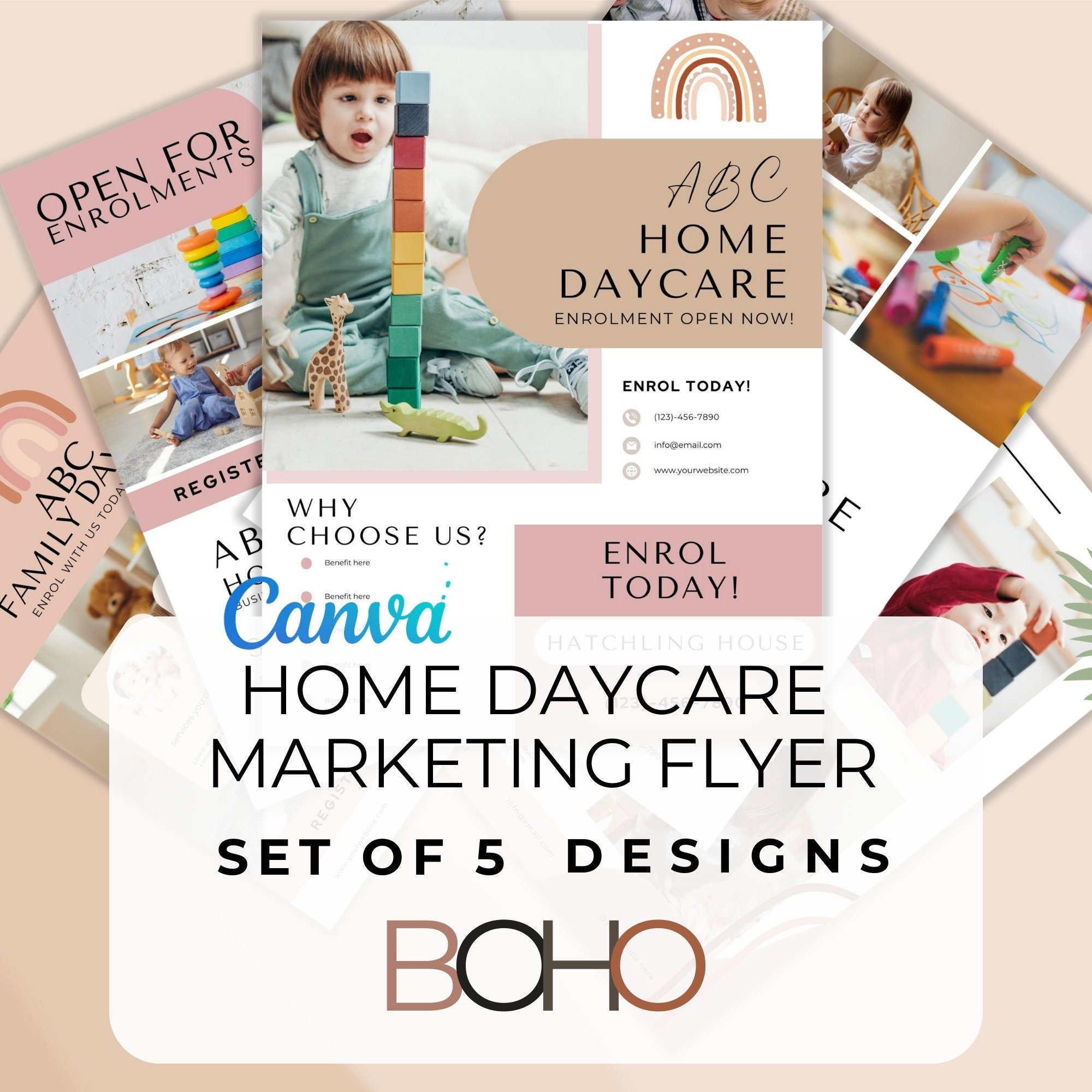 Home Daycare Flyer | Daycare Flyer Template | Daycare Advertising ...