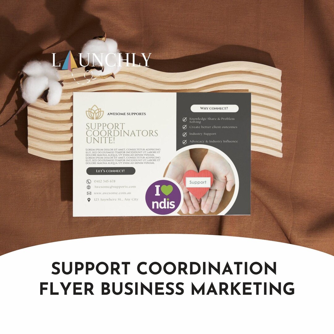 NDIS Support Coordination Flyer | Canva Template | Editable Digital ...