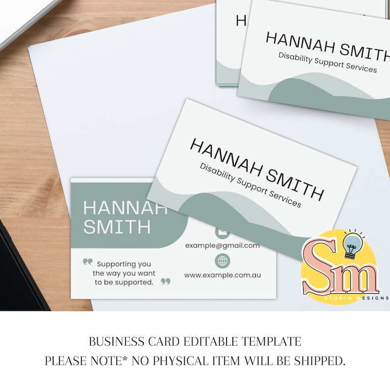 NDIS Business Bundle Business Support Work Agency Canva Template for ...
