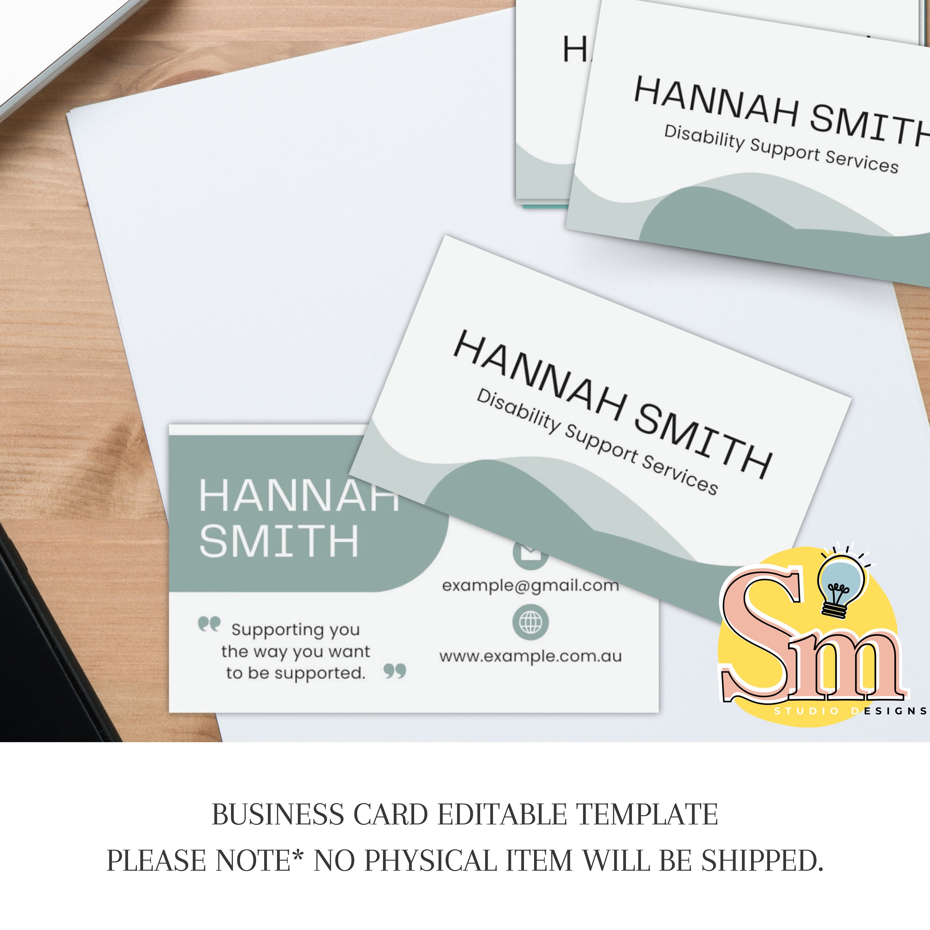 NDIS Business Bundle Business Support Work Agency Canva Template for ...