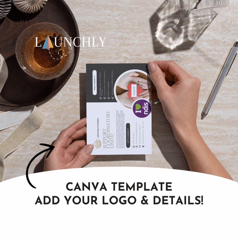 NDIS Support Coordination Flyer | Canva Template | Editable Digital ...