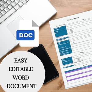 NDIS Client Intake Form Word Participant Template Onboarding Editable ...