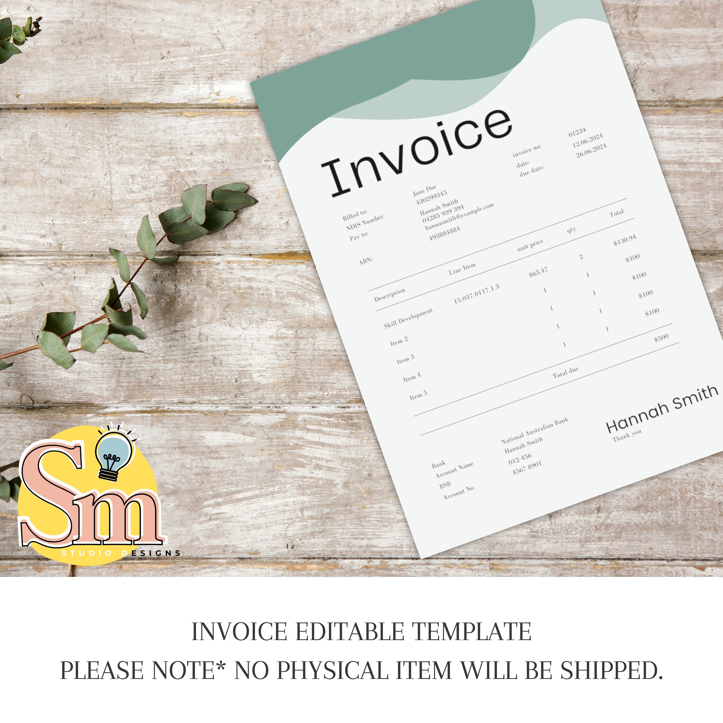 NDIS Business Bundle Business Support Work Agency Canva Template for ...