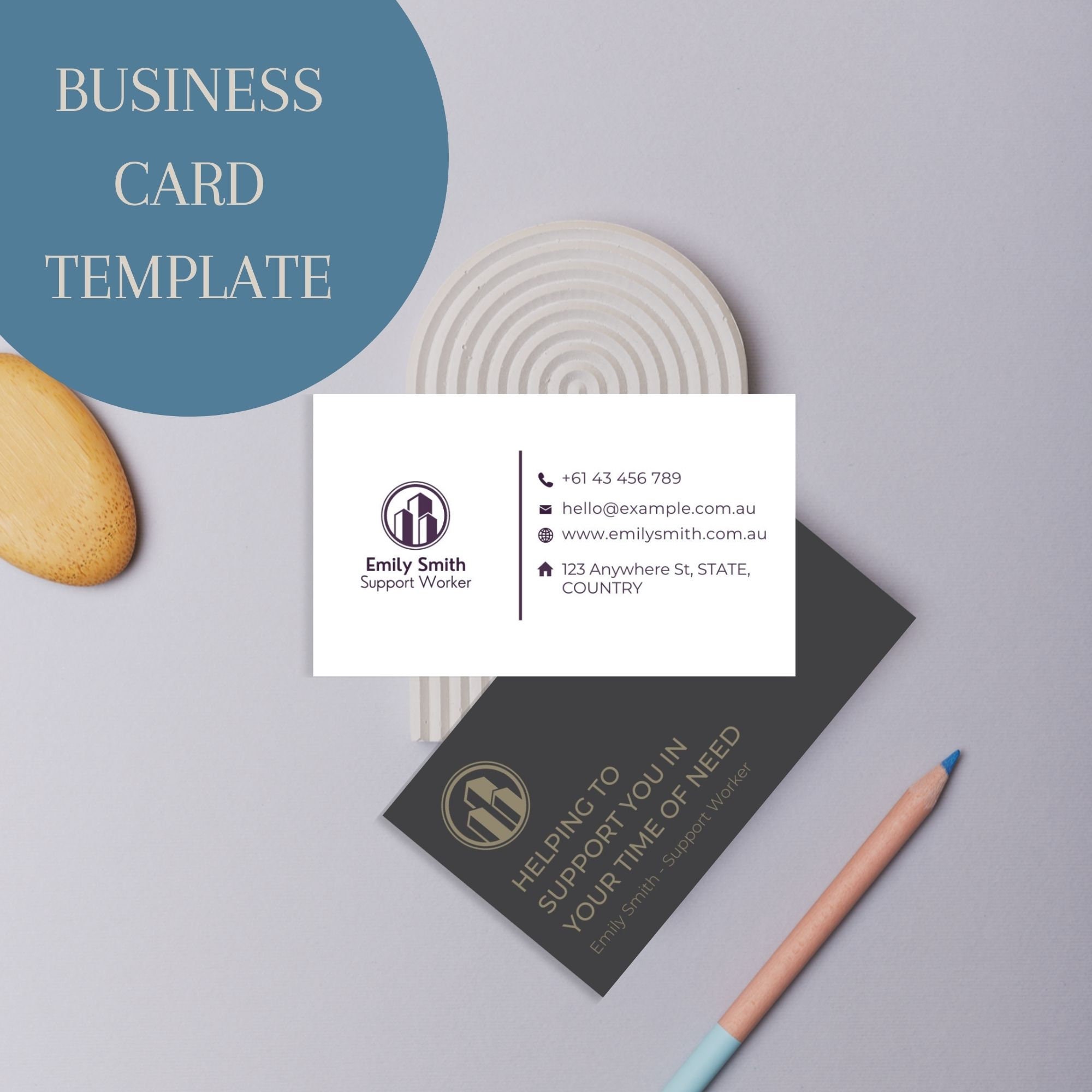 NDIS Business Bundle Business Support Work Agency Canva Template for ...