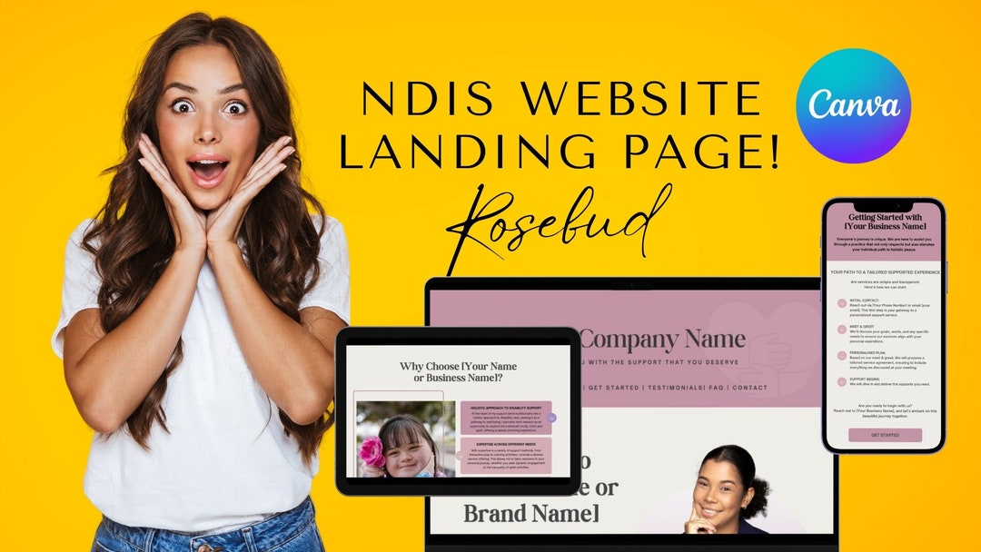 NDIS Service Website Landing Business Page Disability Service| Support ...