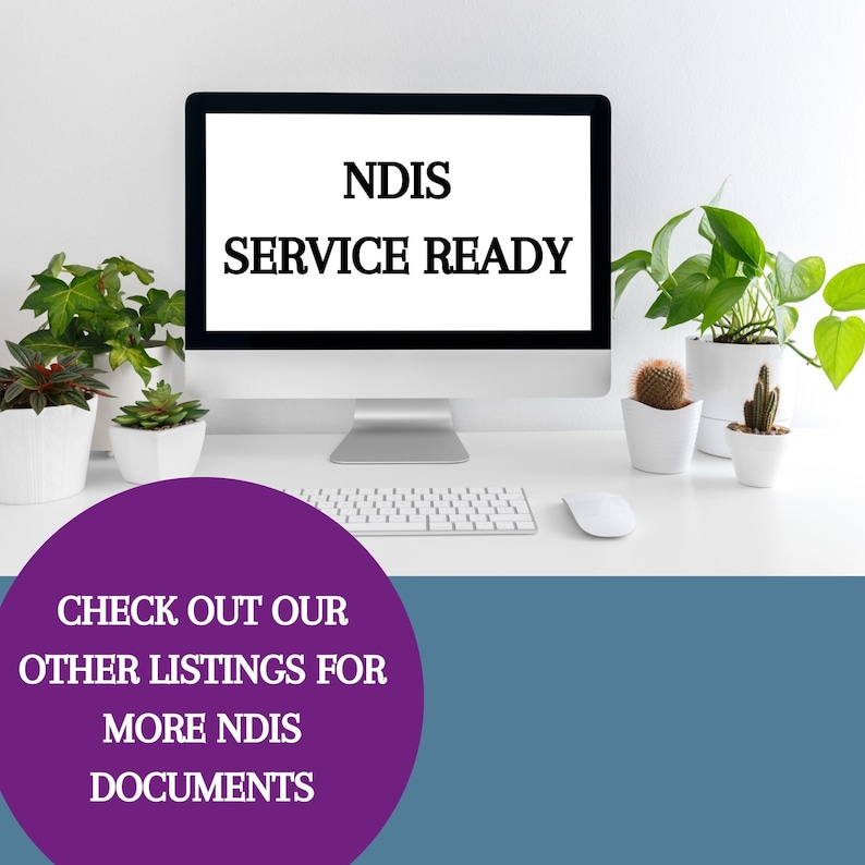 Minimalist Service Agreement Schedule of Supports NDIS Support Work ...