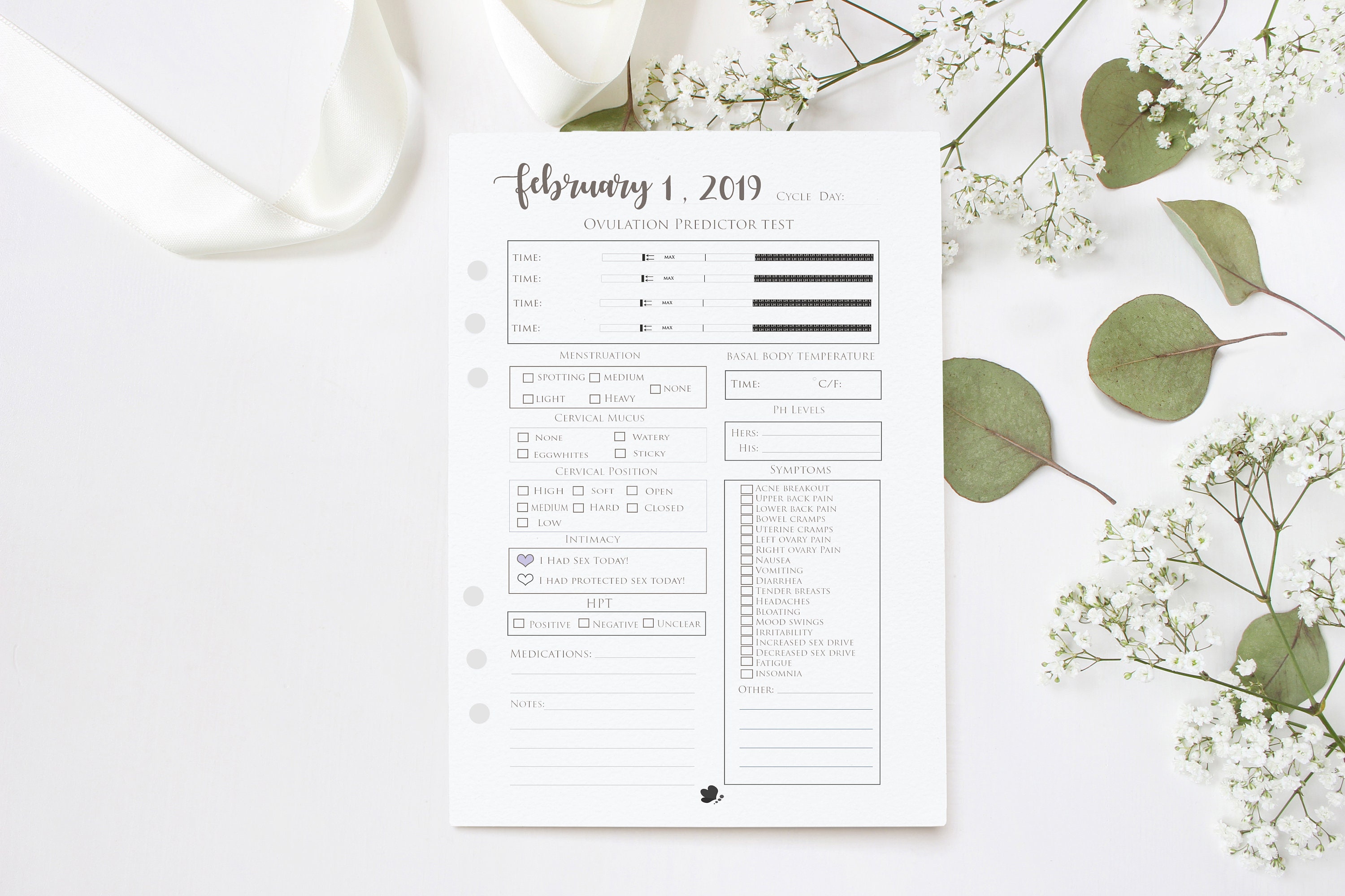 Printable TTC Fertility Diary | Journey to Baby | Cycle Planner Journal ...