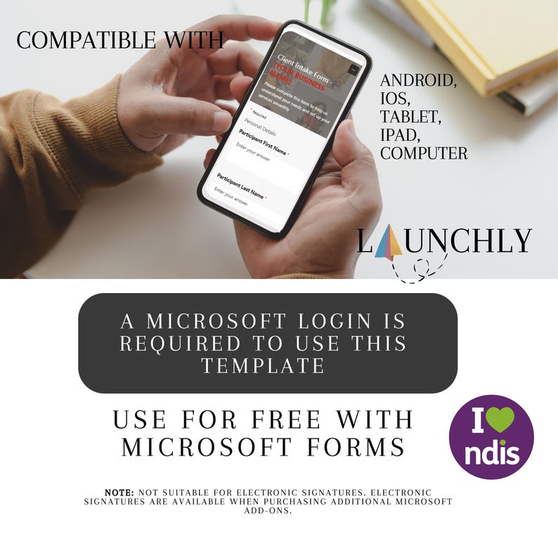 NDIS Client Intake Onboarding Microsoft Forms Template for Service ...