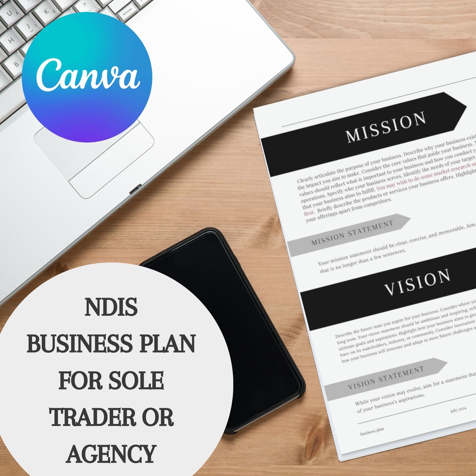 NDIS Business Plan, Business Support, Black Aesthetic SWOT Analysis ...