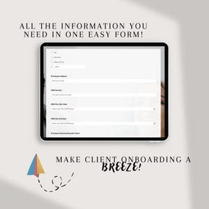NDIS Client Intake Onboarding Microsoft Forms Template for Service ...