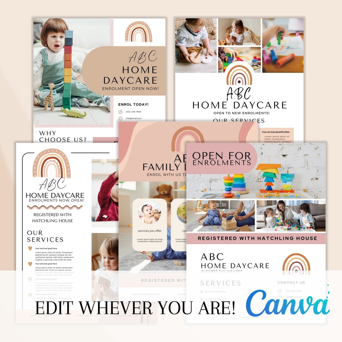 Home Daycare Flyer | Daycare Flyer Template | Daycare Advertising ...