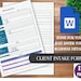 NDIS Client Intake Form Word Participant Template Onboarding Editable ...