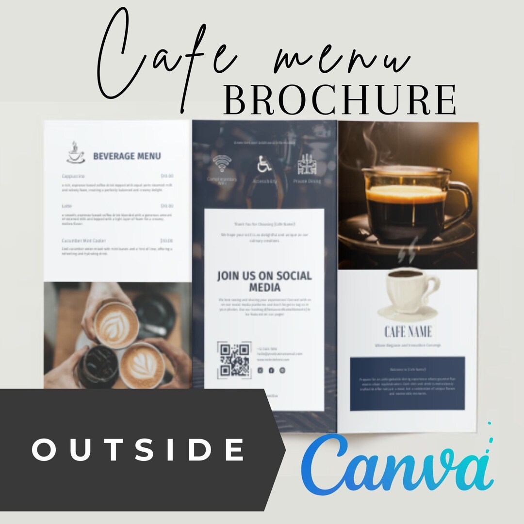 Editable Cafe Menu Template | Minimalist Coffee Menu | Café Menu ...
