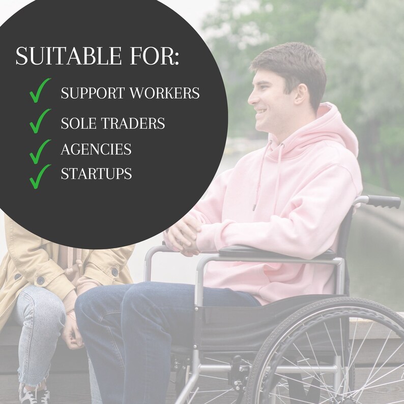 NDIS Business Starter Bundle BOLD Pack Design Support Worker Disability ...