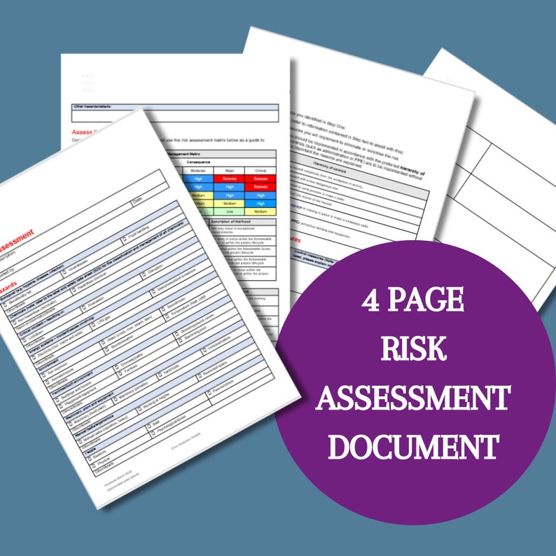 Risk Assessment NDIS Business Support Worker Agency Word Document ...