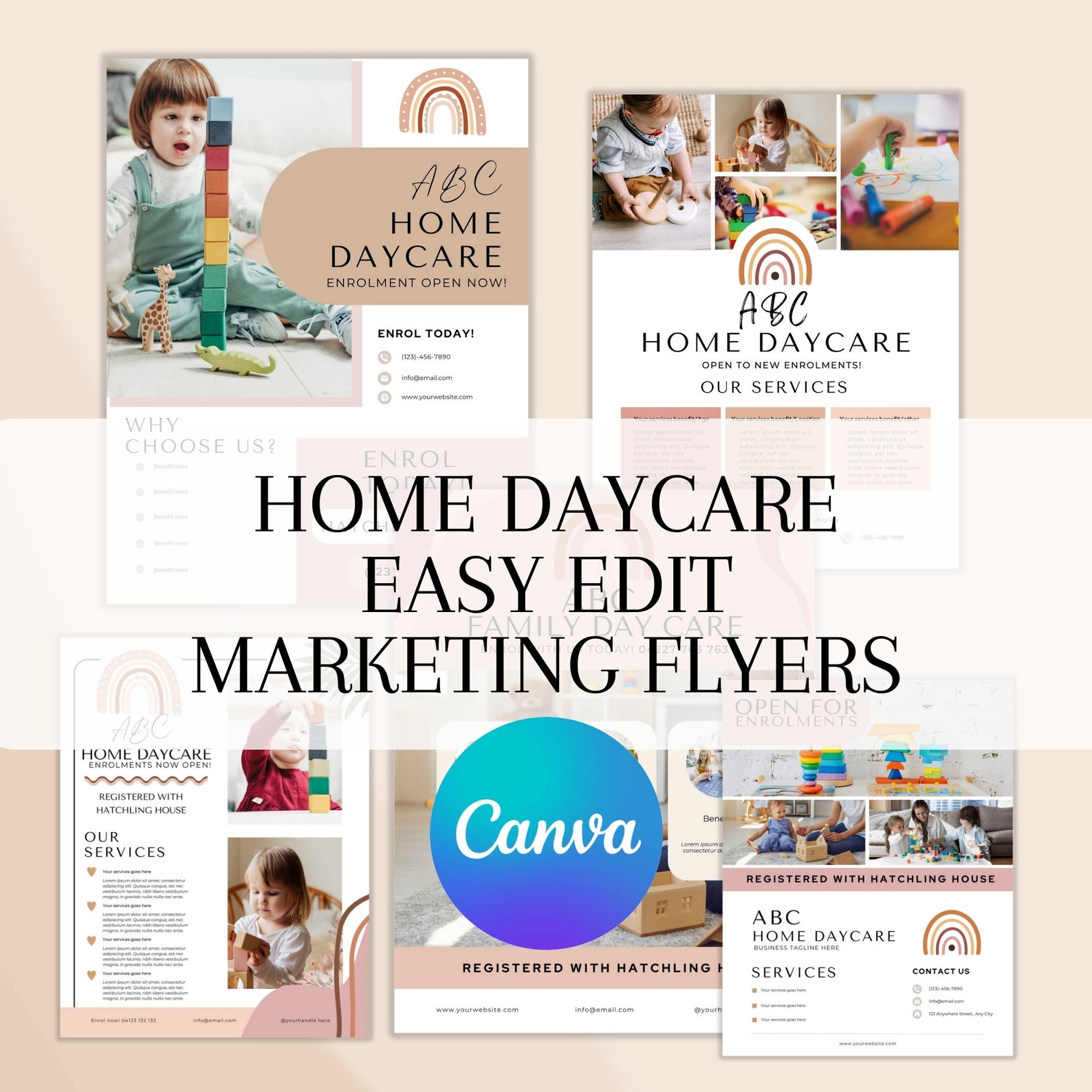 Home Daycare Flyer | Daycare Flyer Template | Daycare Advertising ...