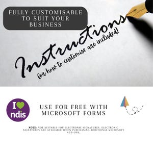 NDIS Client Intake Onboarding Microsoft Forms Template for Service ...