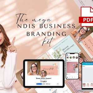 NDIS Business Branding and Marketing Kit Mega Bundle Logo Design Social ...
