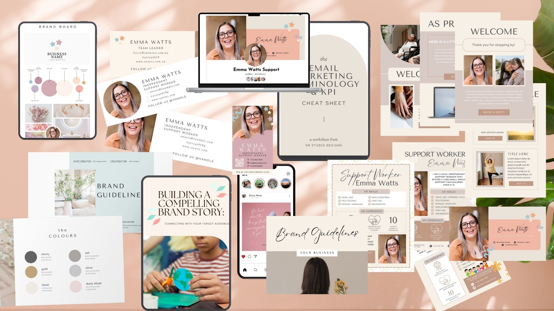 NDIS Business Branding and Marketing Kit Mega Bundle Logo Design Social ...