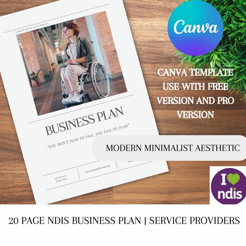 NDIS Business Plan, Business Support, SWOT Analysis, Editable Canva ...