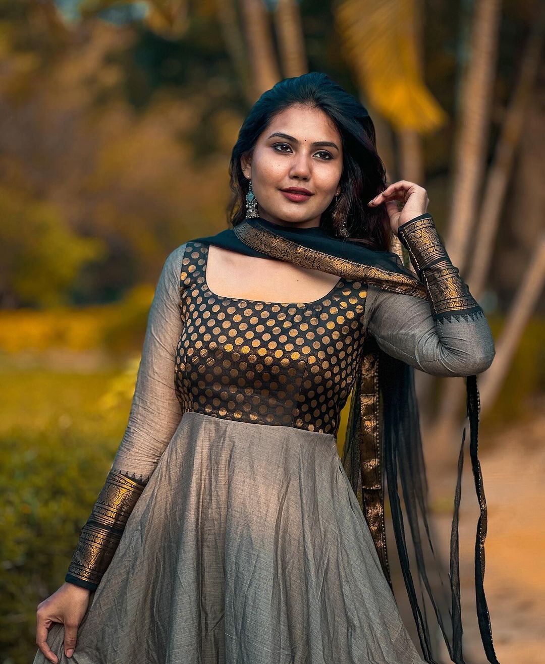 Brocade and Pure Kanchi Cotton Mix-match Dress With Beautiful Zari ...