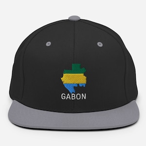Gabon Hat, Embroidered Hat, Gabonese Flag, Gabonese Republic, Central ...