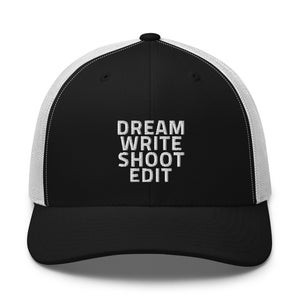 Dream Write Shoot Edit Hat, Embroidered Filmmaker Hat, Movie Director ...