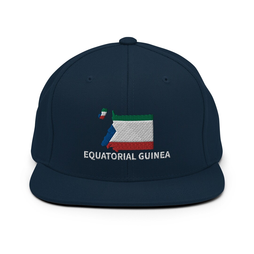 Equatorial Guinea Hat, Embroidered African Adjustable Hat, Central African Gift, Republic of ...