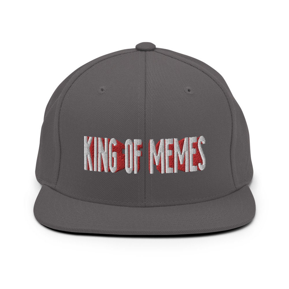 King Of Memes Hat Embroidered Hat Internet Undefeated Internet Humor