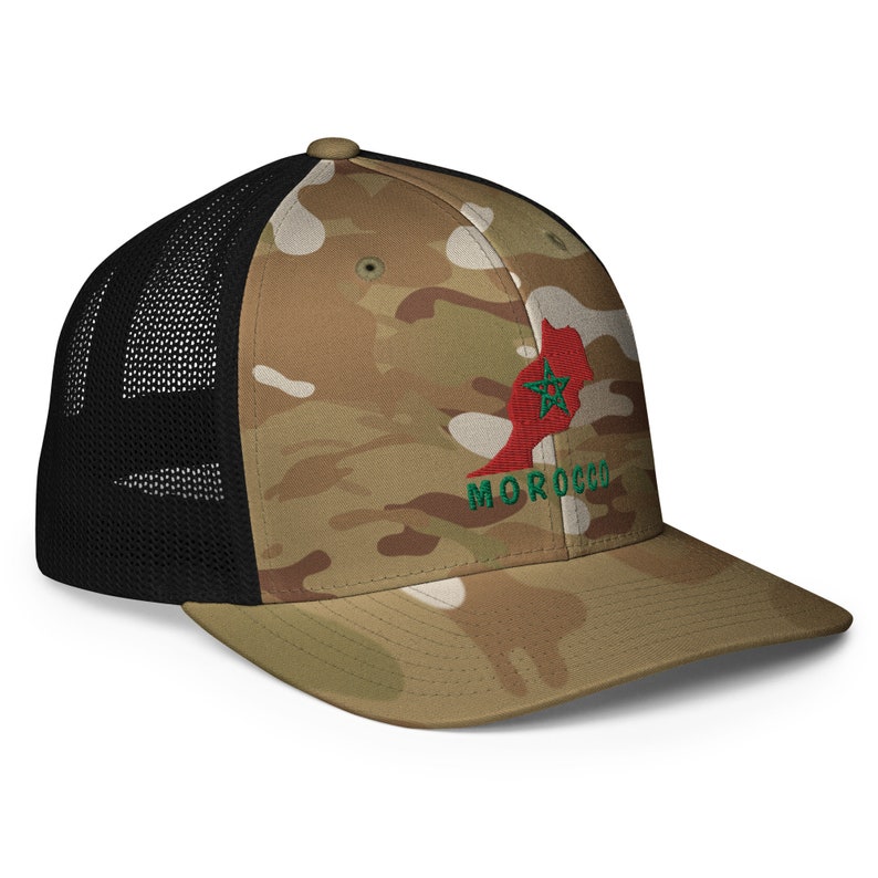 Morocco Hat, Embroidered Moroccan Flag Hat, Morocco Cap, Proud African ...