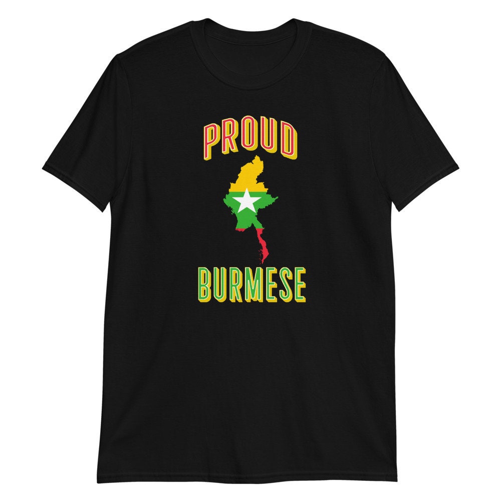 Proud Burmese Flag of Myanmar T-shirt - Etsy