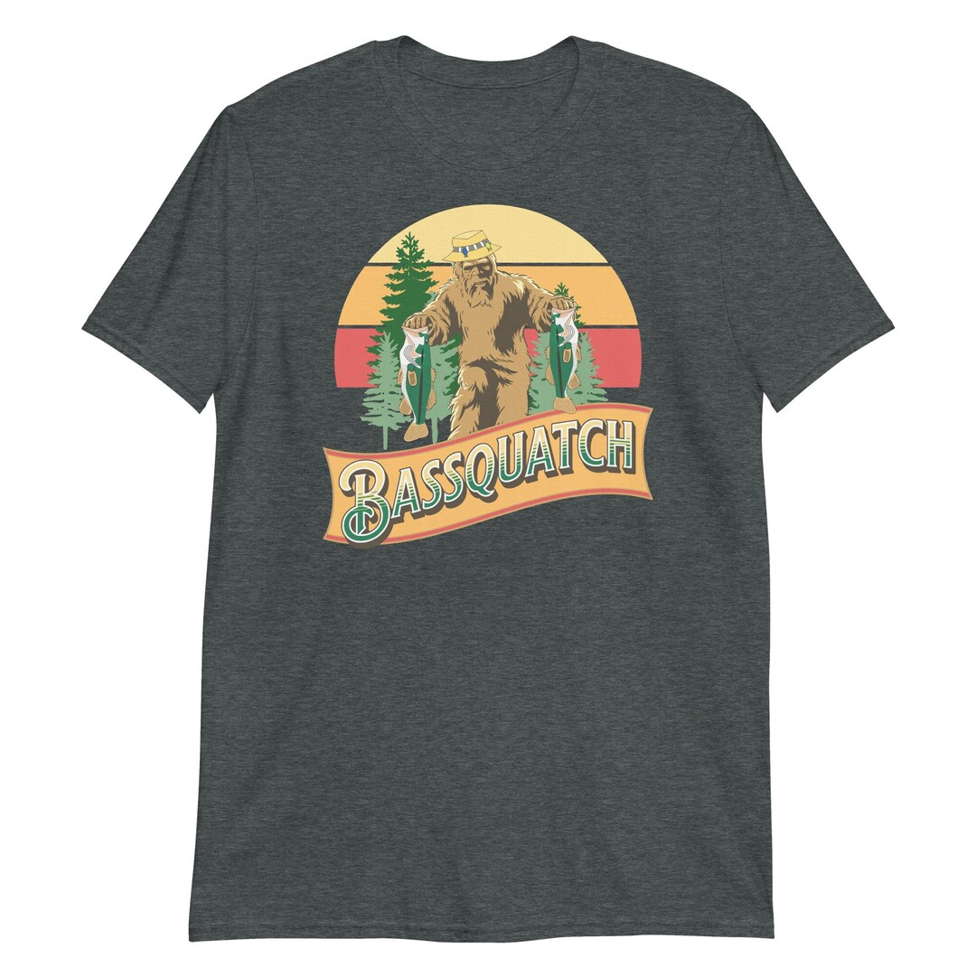Camisa Bassquatch, Camiseta De Pesca Bass, Regalo Para Pescador ...