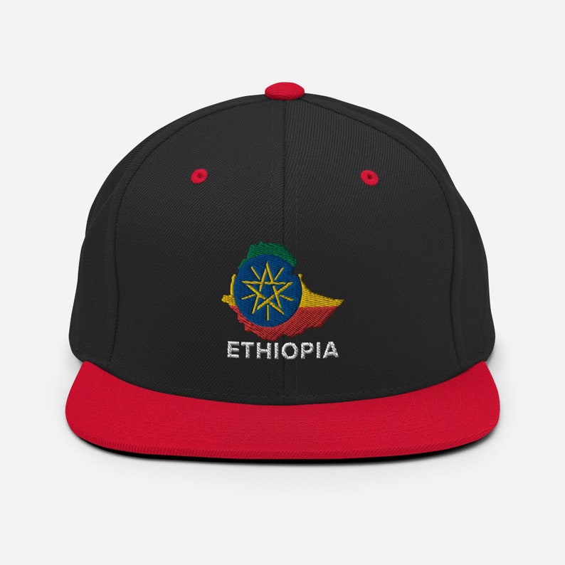 Ethiopia Hat, Embroidered Hat, Ethiopian Flag, East African, Adjustable ...