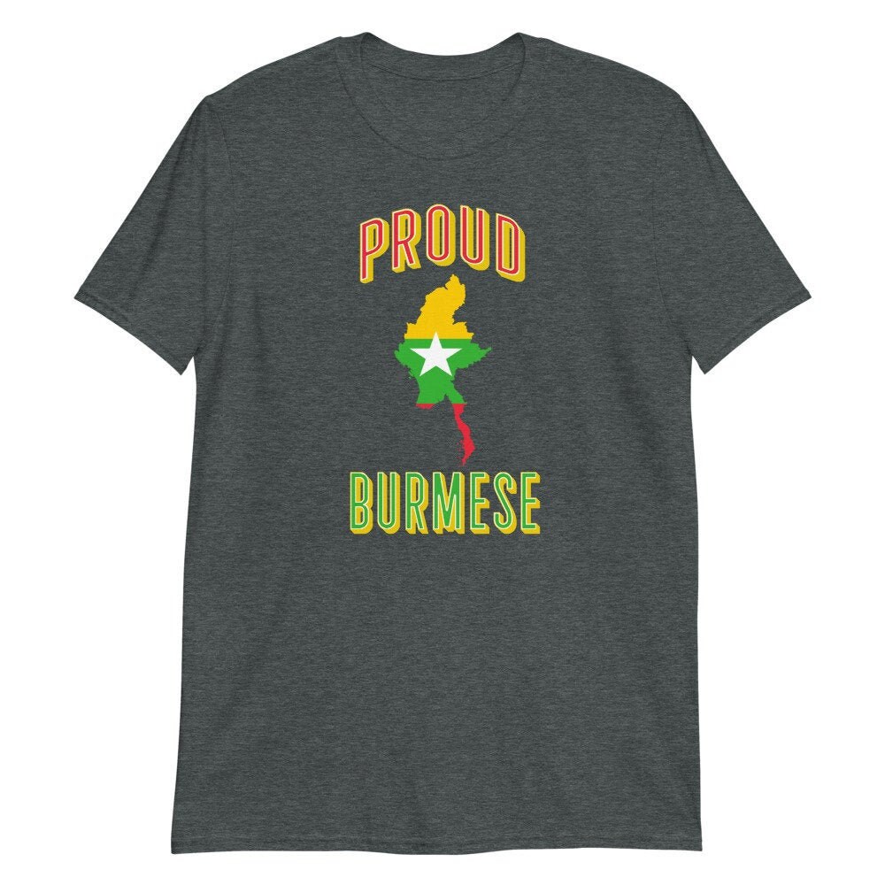 Proud Burmese Flag of Myanmar T-shirt - Etsy