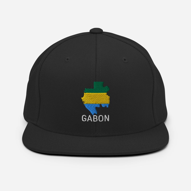 Gabon Hat, Embroidered Hat, Gabonese Flag, Gabonese Republic, Central ...
