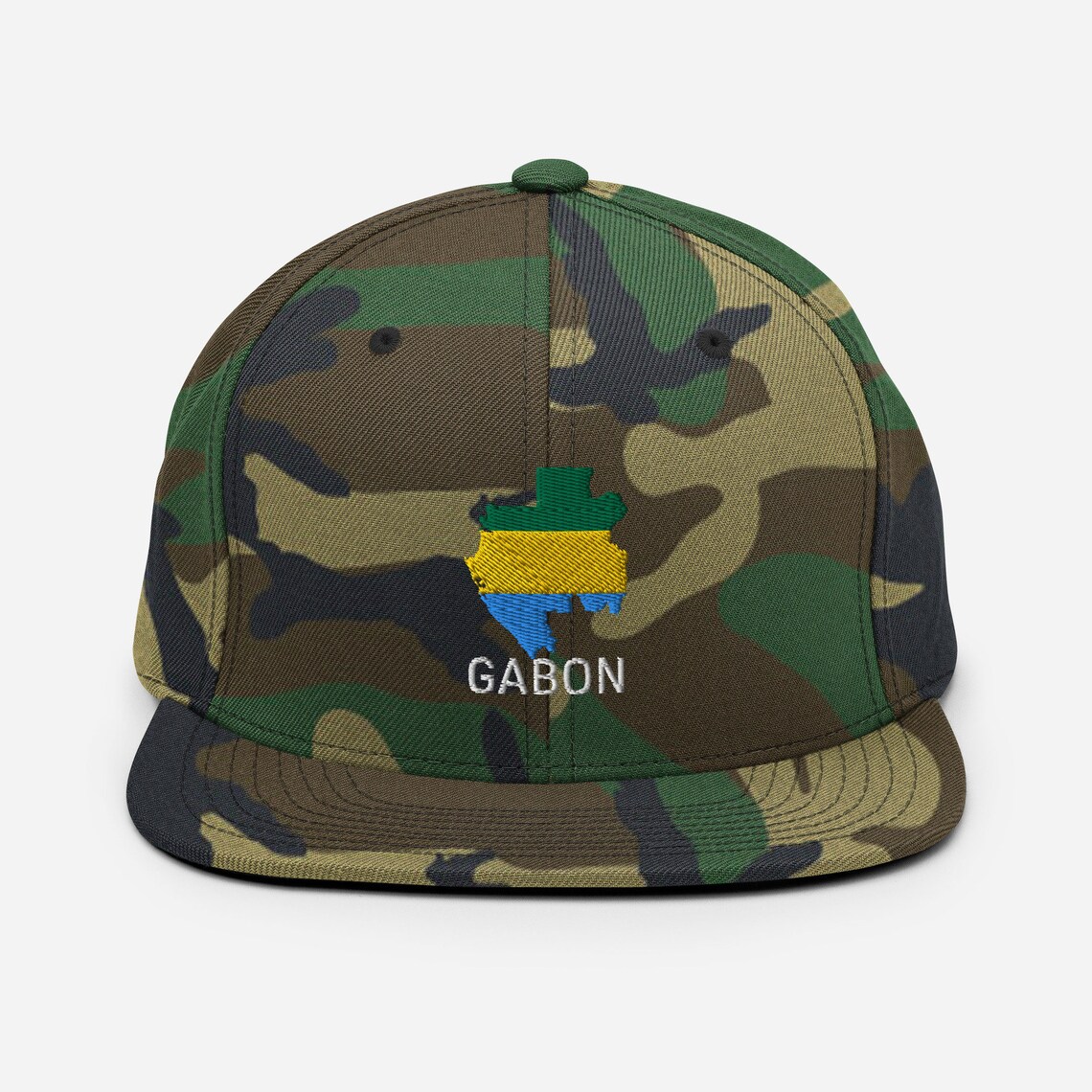 Gabon Hat Embroidered Hat Gabonese Flag Gabonese Republic - Etsy