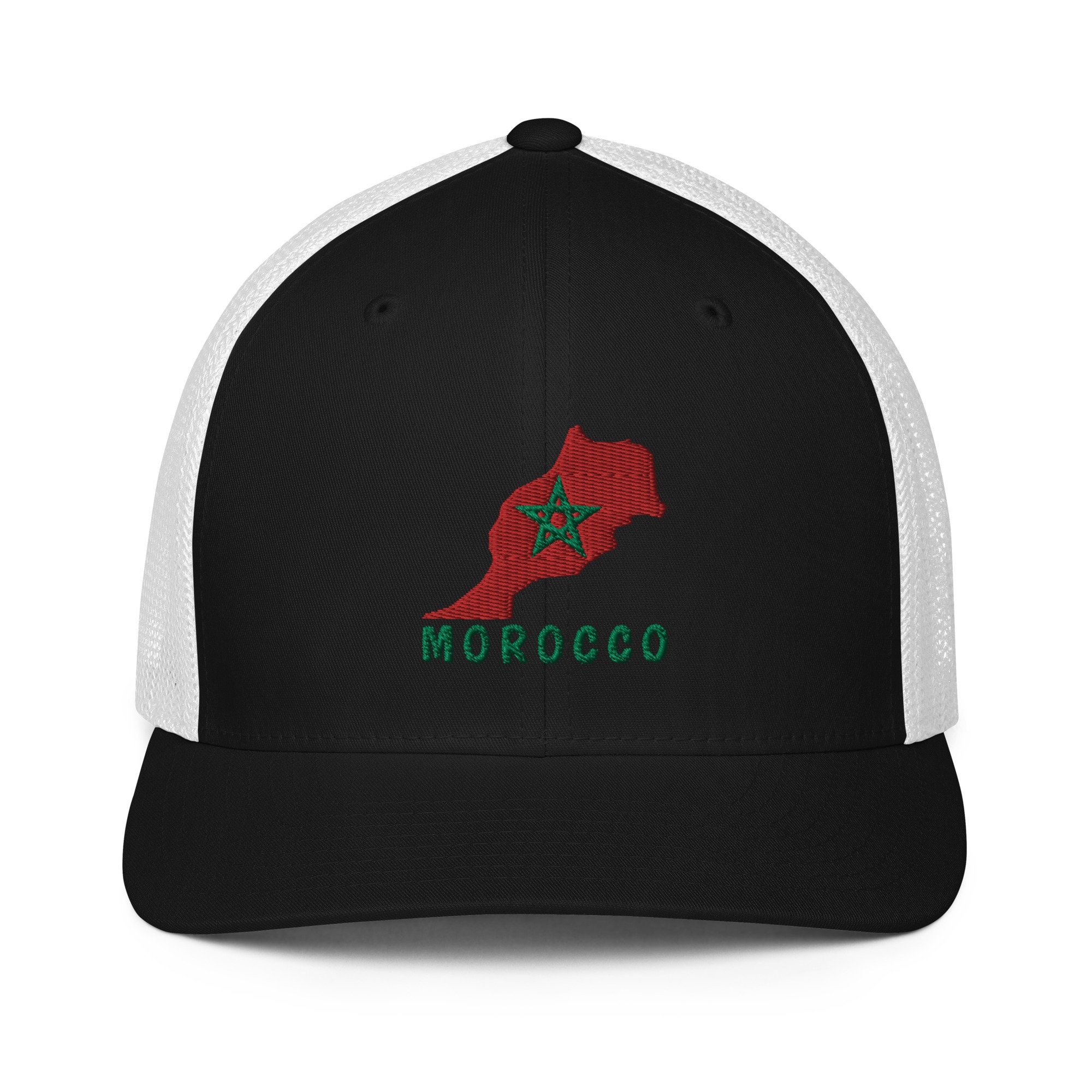 Morocco Hat Embroidered Moroccan Flag Hat Morocco Cap Proud - Etsy