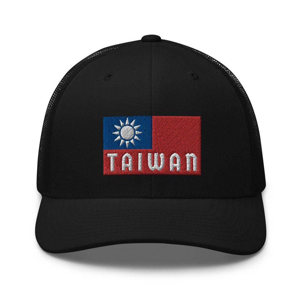 Taiwan Flag Hat Flag of Taiwan Hat Embroidered Taiwanese | Etsy