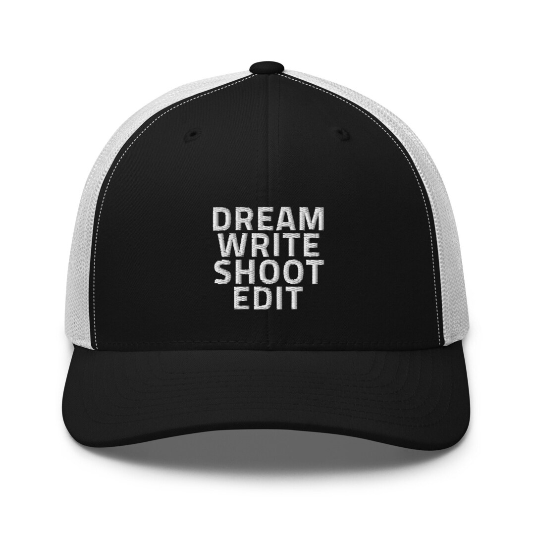 Dream Write Shoot Edit Hat, Embroidered Filmmaker Hat, Movie Director ...