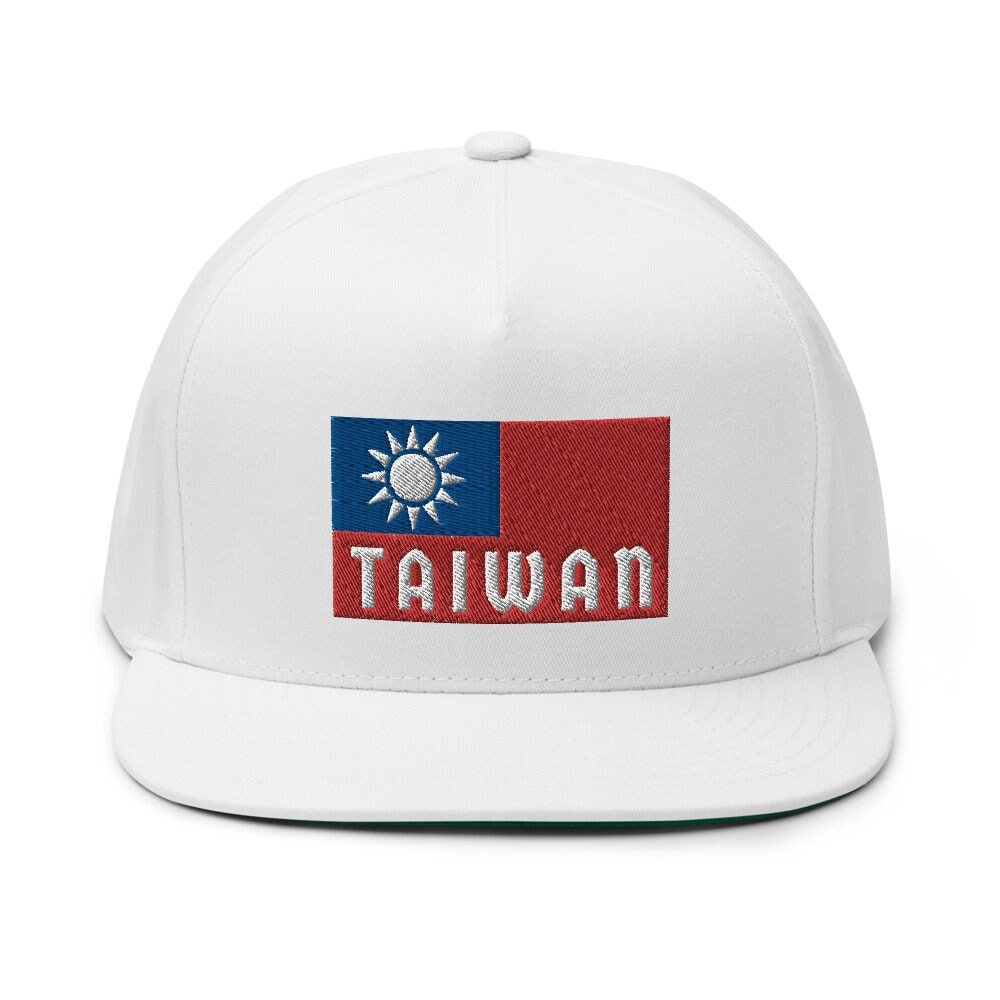 Taiwan Flag Hat, Taiwanese Flag, Flag of Taiwan, Embroidered Hat ...