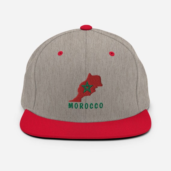 Morocco Hat Embroidered Moroccan Flag North Africa Cap - Etsy