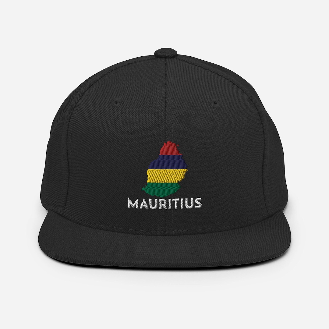 Mauritius Hat, Embroidered Hat, Mauritian Flag, East African Gift ...